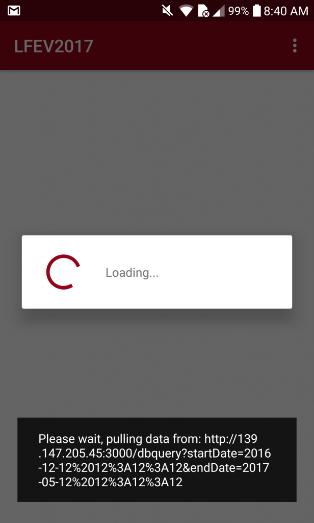 Loading screen when manually pulling data once | Lafayette Formula ...