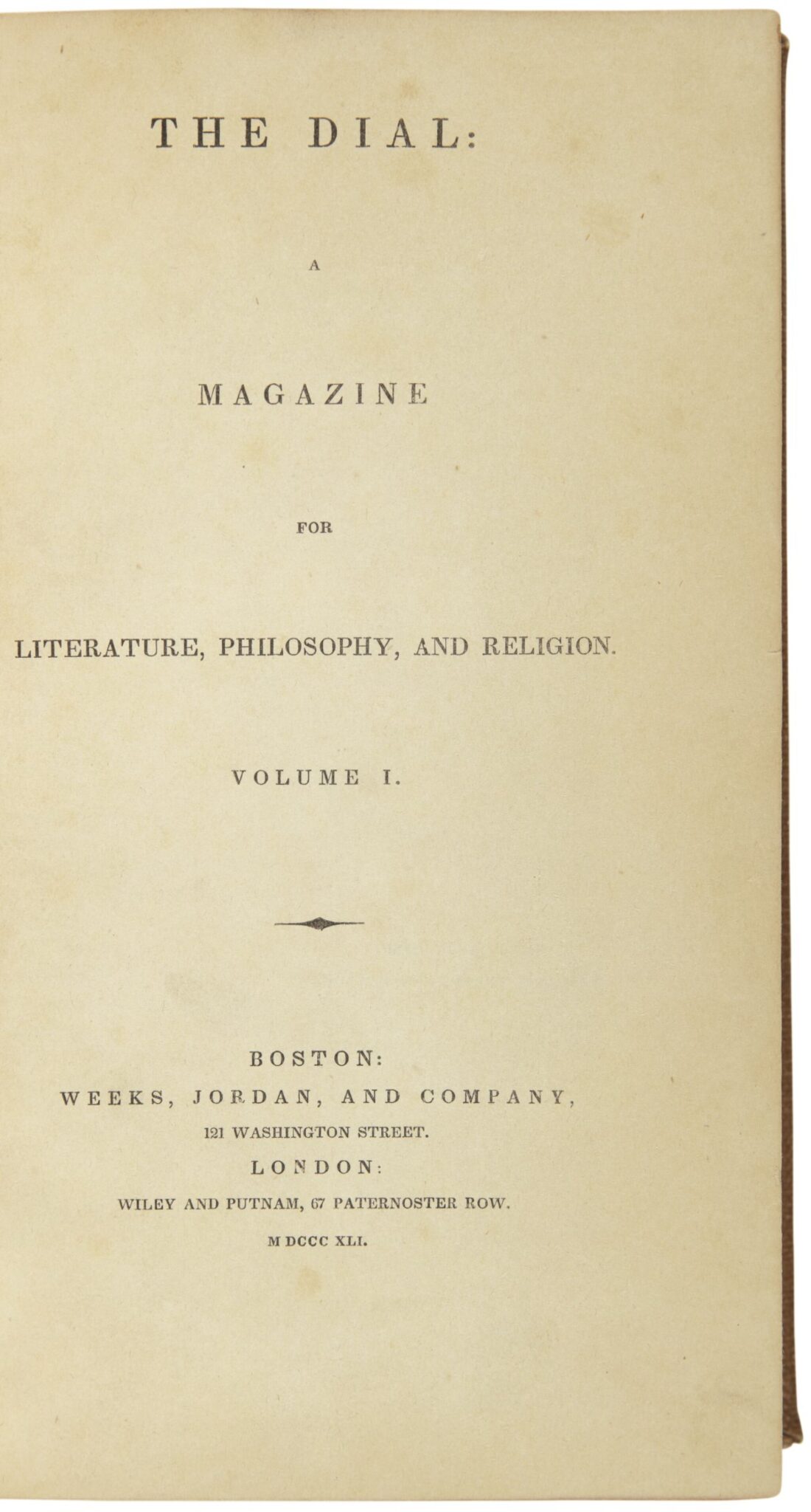 About The Dial – Nineteenth-Century British Novel