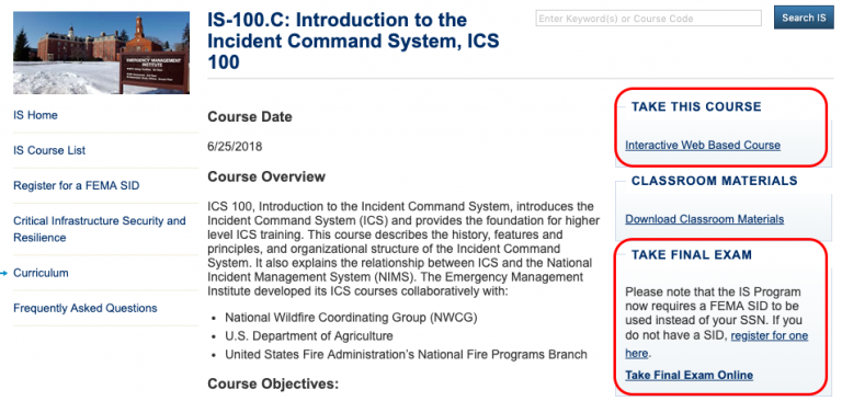 FEMA 100 - Lafayette EMS